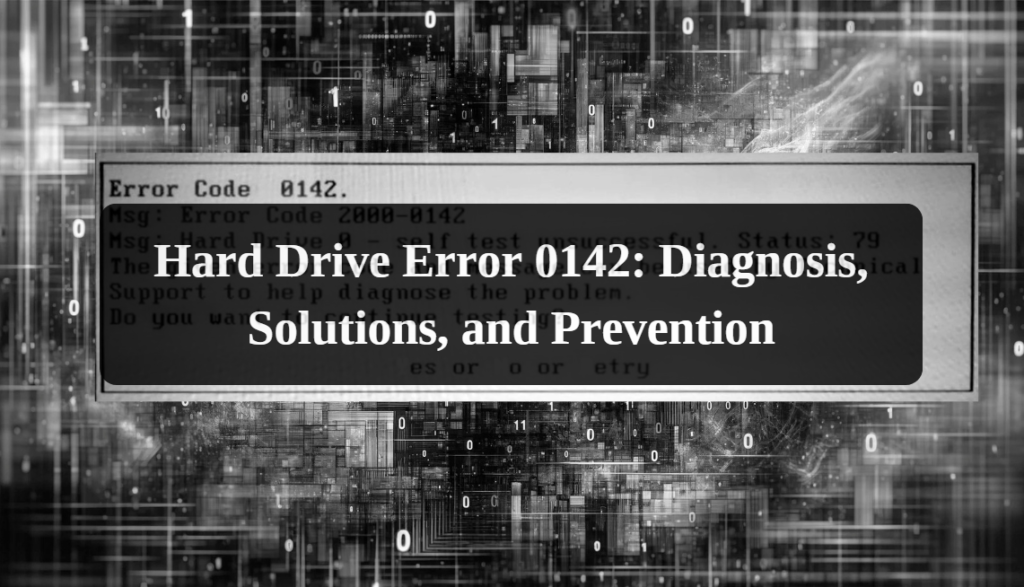 Hard Drive Error 0142: Diagnosis, Solutions, and Prevention - Dataleach